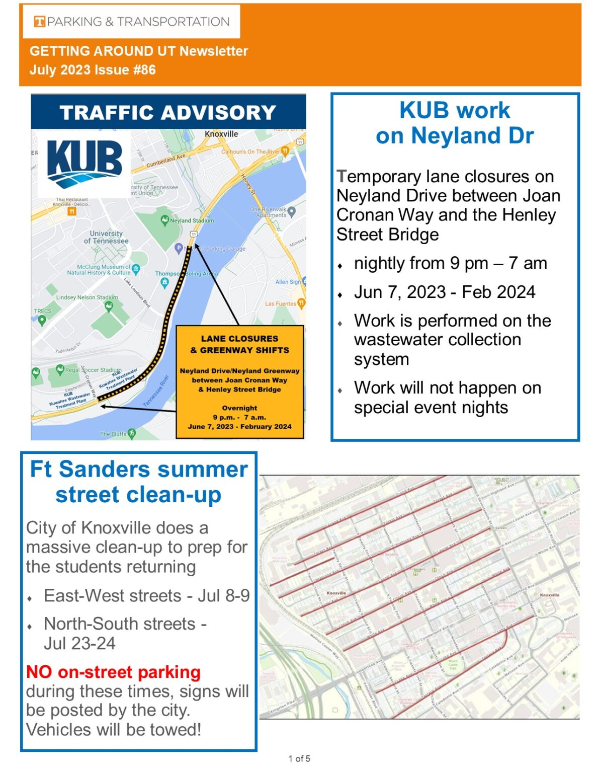Getting Around UT July 2023 - Parking and Transportation | The ...