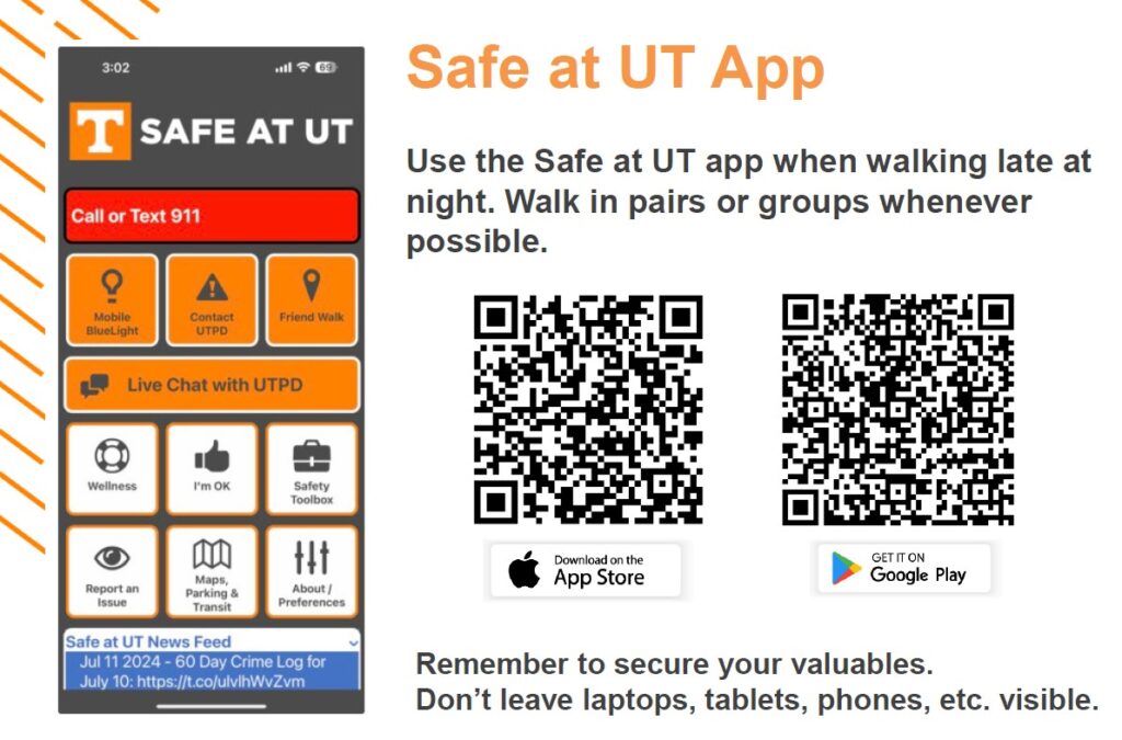 Safe at UT - Protect yourself and your valuables - Parking and ...